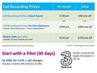 Icomplete phone call archive (mobile and landlines) - e brochure | PDF