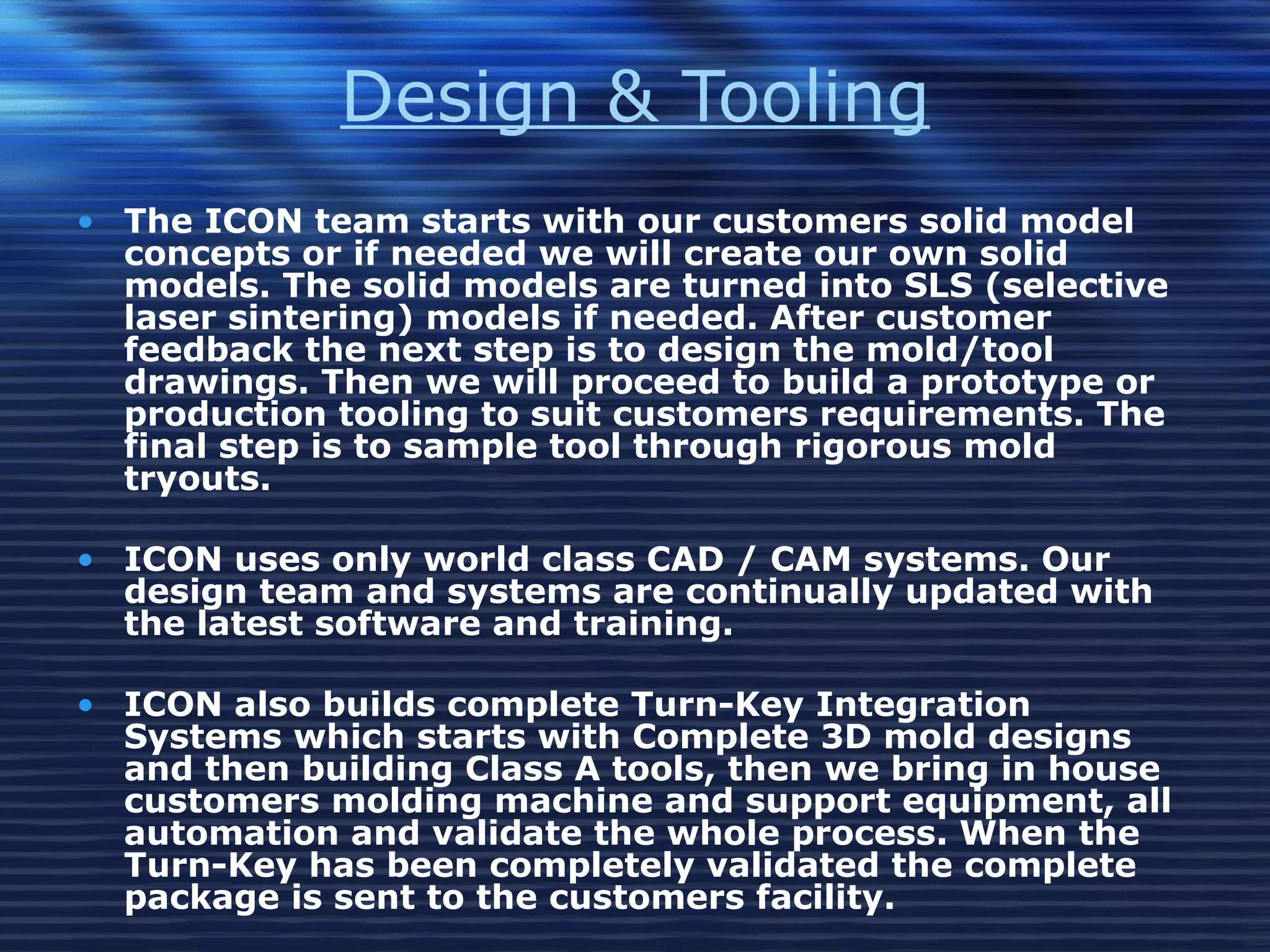 Icon Injection Molding Presentation | PPT