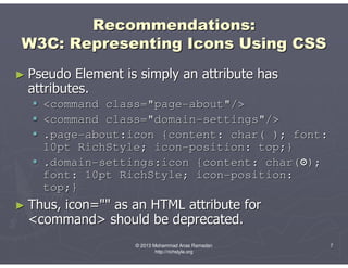 Icon Standardization for Web Applications | PPT