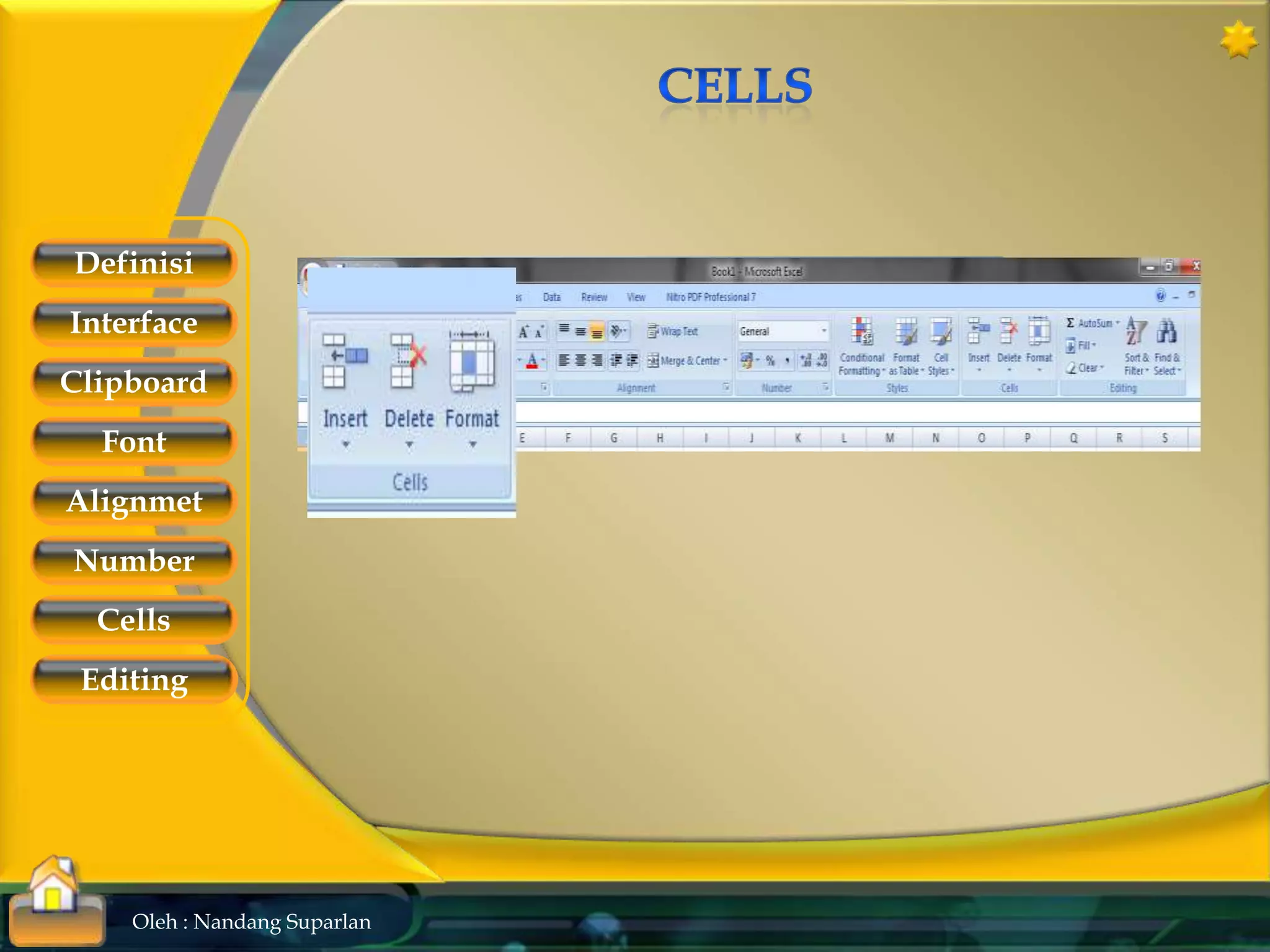 Icon dan menu microsoft excel 2 | PPSX