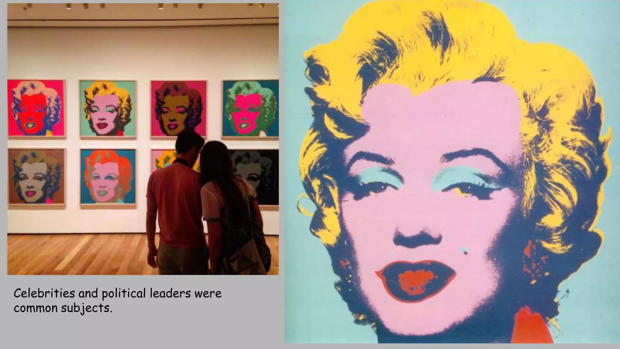 Iconic images in the Pop Art movement | PPTX