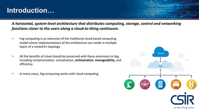 Design Of An Autonomous Management And Orchestration For Fog Computing Ppt