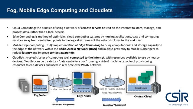 Design of an Autonomous Management and Orchestration for Fog Computing | PPT