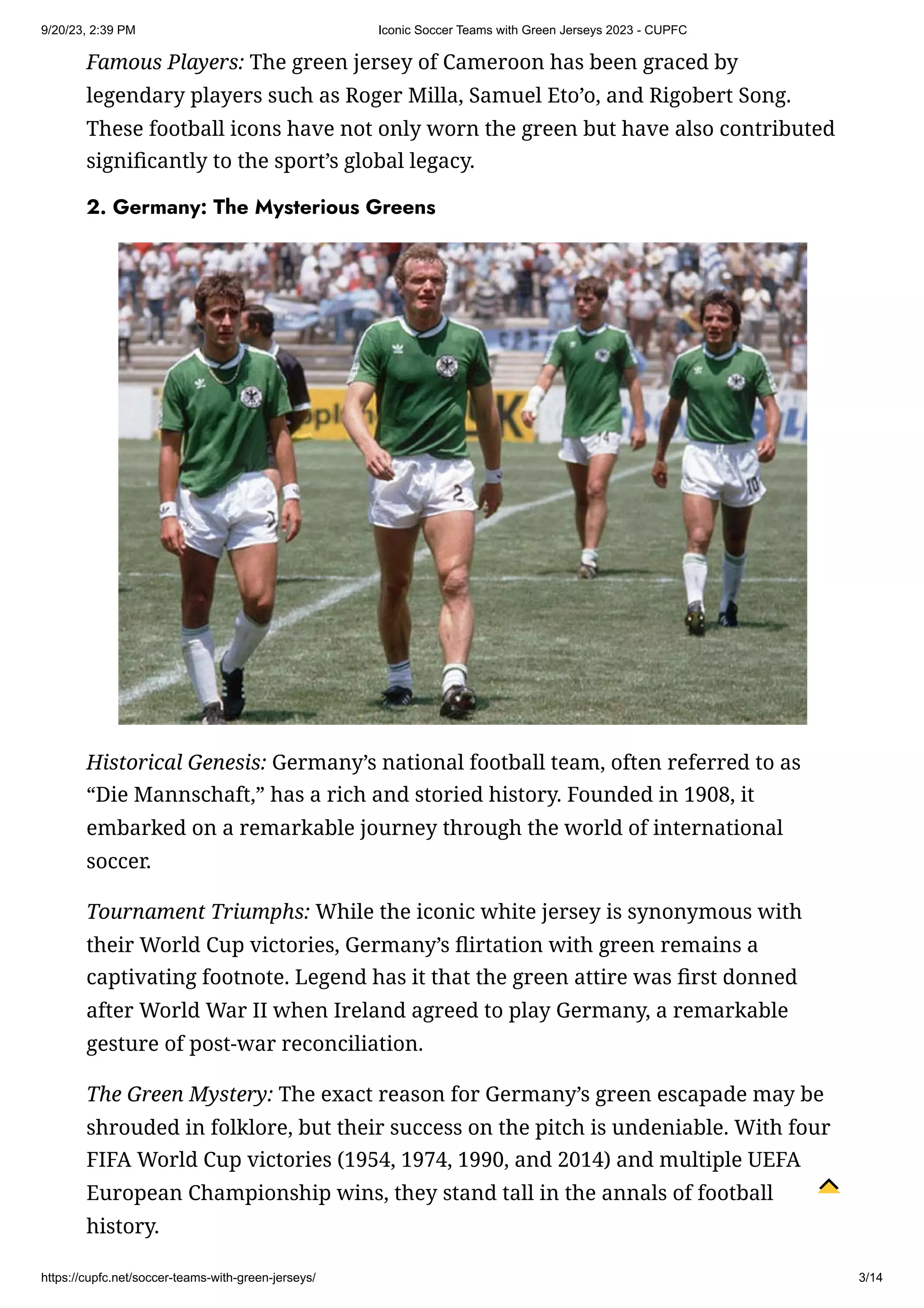 Iconic Soccer Teams with Green Jerseys 2023 - CUPFC.pdf
