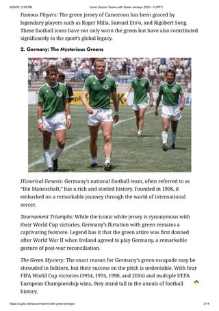 Iconic Soccer Teams with Green Jerseys 2023 - CUPFC.pdf