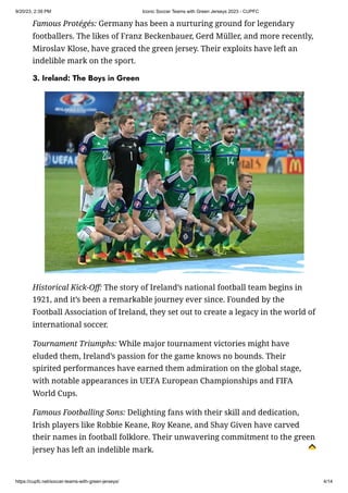 Iconic Soccer Teams with Green Jerseys 2023 - CUPFC.pdf