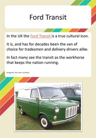 The Most Iconic Vans of All Time | PDF