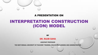 Icon model of teaching | PPTX