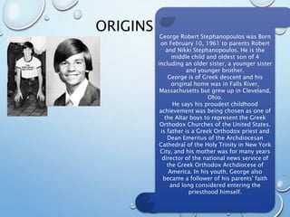 Icon of the generation x– george stephanopoulos | PPTX