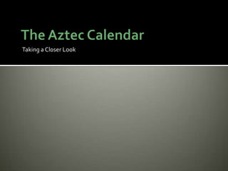 Iconographawhat examining the aztec calendar stone | PPTX