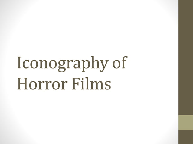 Iconography of horror films | PPTX
