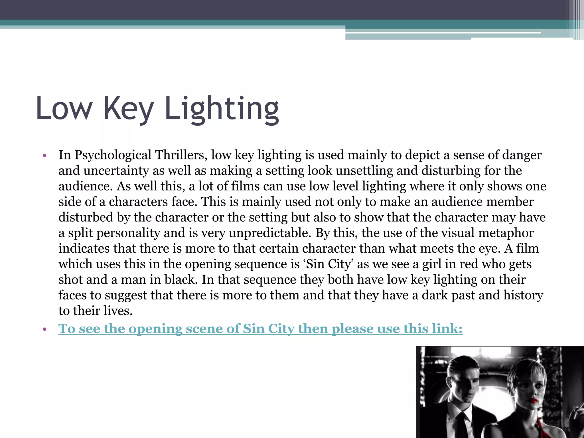 Iconography of Drama Psychological Thriller | PPTX