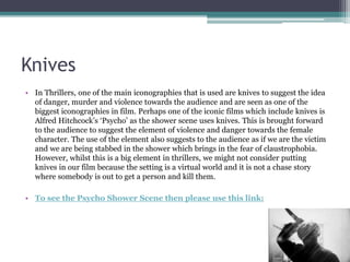 Iconography of Drama Psychological Thriller | PPTX