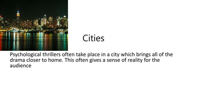 Iconography of the thriller genre | PPTX