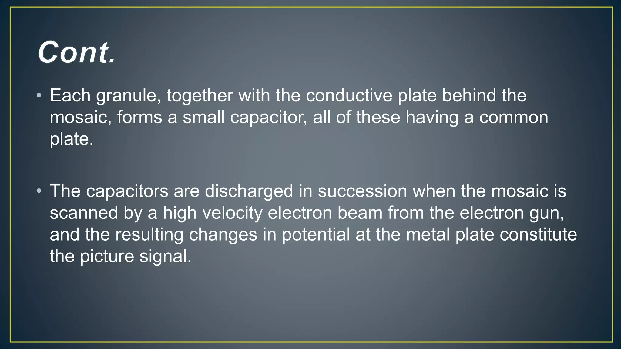Iconoscope camera tube | PPTX