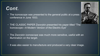 Iconoscope camera tube | PPT