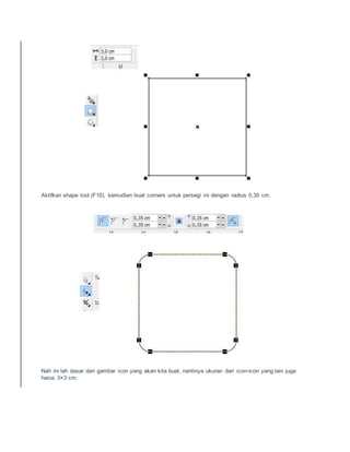 tutorial corel draw indonesia - Icon vector tekstur kayu | PDF