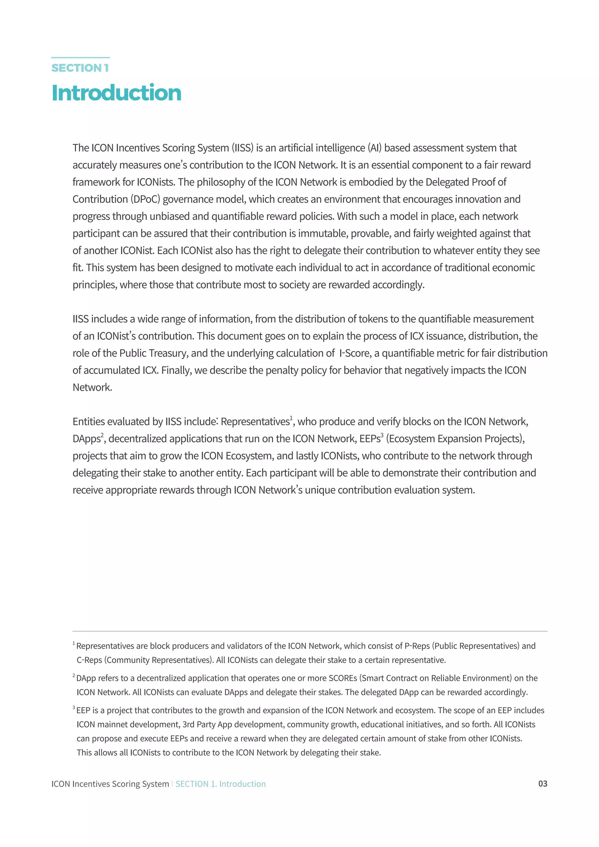 Yellowpaper - ICON Incentives Scoring System_en_v1.0 | PDF