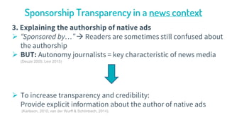 Detailed disclosures and transparency - presentation icoria 2018 | PPTX