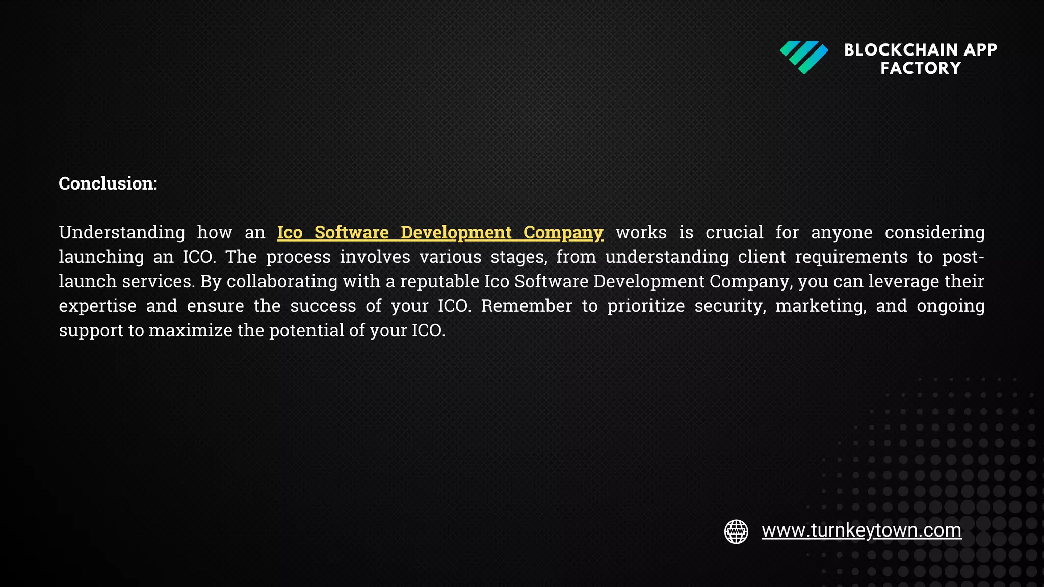 ICO Software Development Company - How it Works | PPT