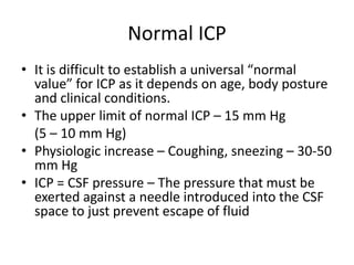 Intracranial pressure - waveforms and monitoring | PPSX