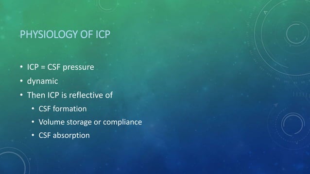 essentials of intracranial pressure (ICP) | PPTX | Brain and Nervous ...