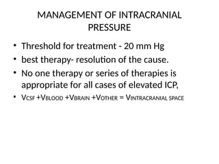Intracranial Pressure Principles monitoring and management.pptx