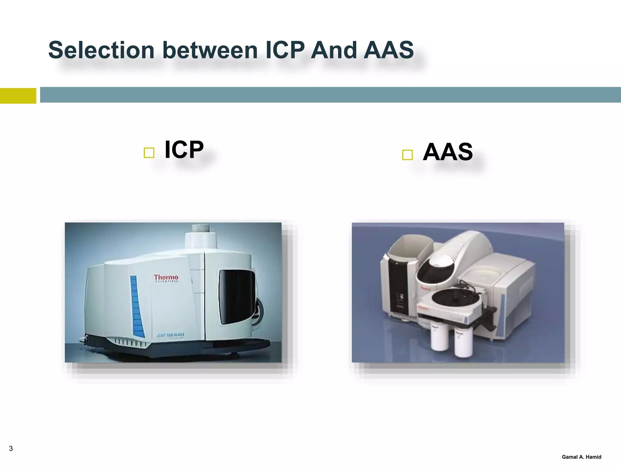 ICP / AAS Comparison | PPTX