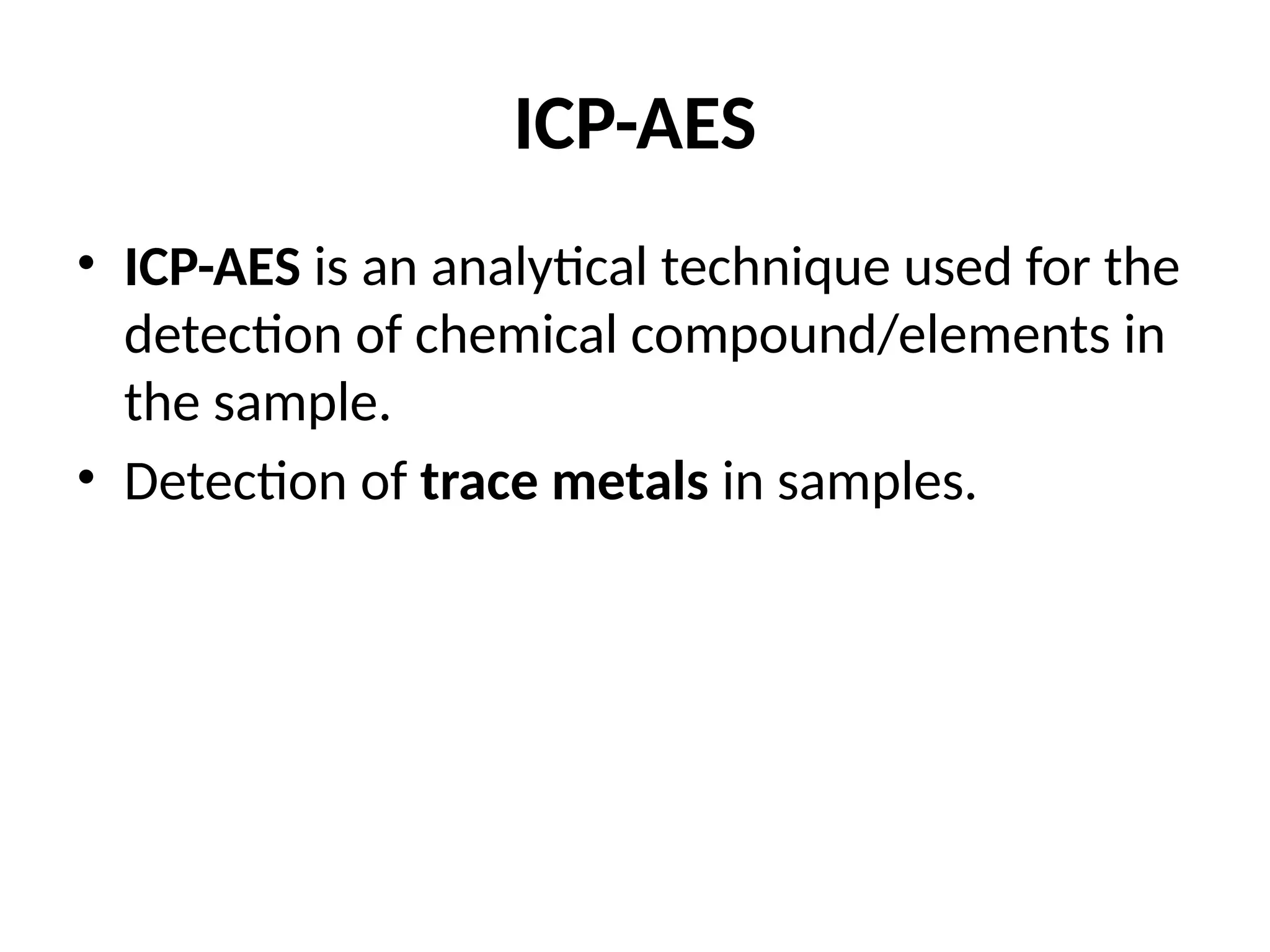 ICP-AES.pptx inductively coupled plasma emission | PPTX