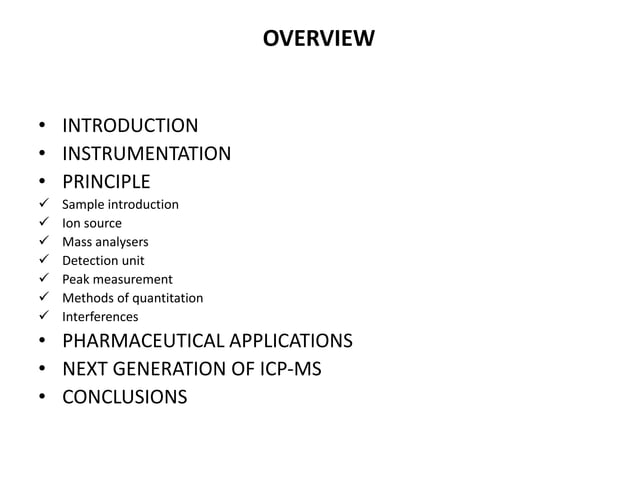 ICP MS | PPT