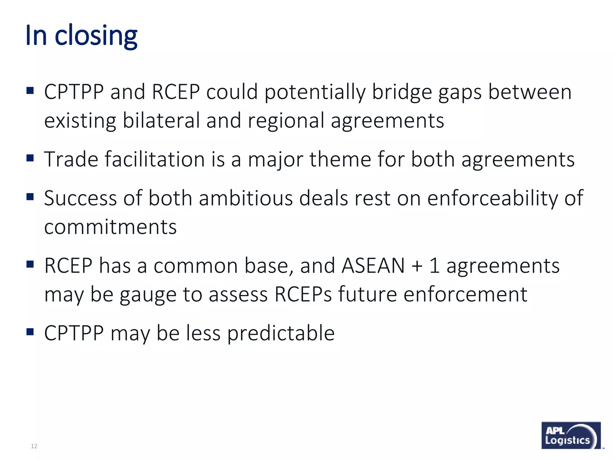 The Mega FTAs: RCEP and CPTPP | PDF
