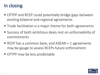 The Mega FTAs: RCEP and CPTPP | PDF