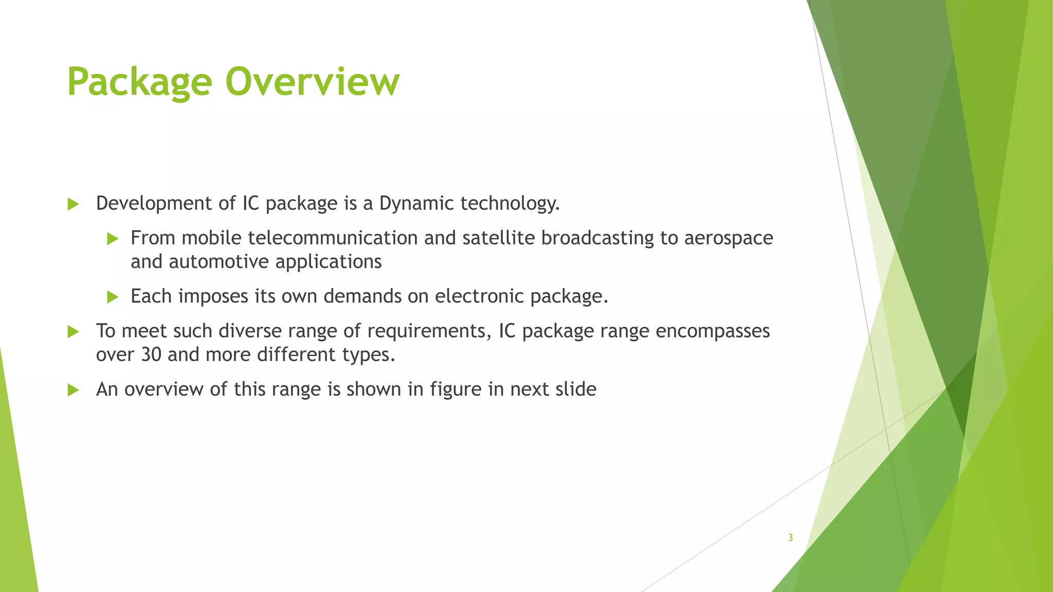 OVERVIEW OF IC PACKAGING | PDF