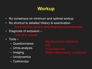 bladder pain syndrome / interstitial cystitis | PPTX