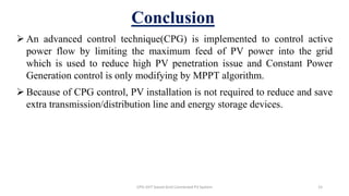 ICPCCI19_CPG-UVT BASED GRID CONNECTED PV SYSTEM | PDF