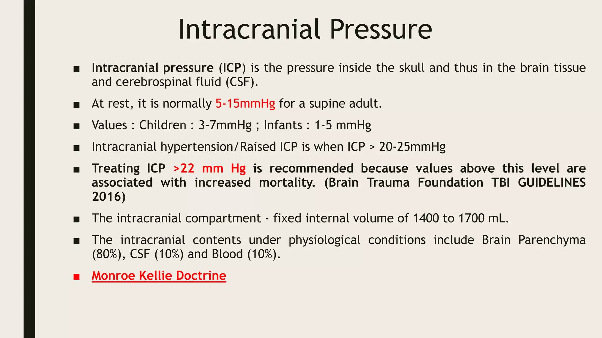 ICP control and CSF drainage - Final.pptx | Death, Injury, or Military ...