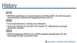 MI 224: International Classification for Primary Care | PPTX
