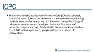 MI 224: International Classification for Primary Care | PPTX