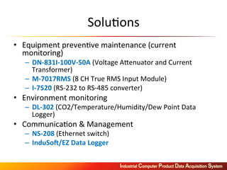 ICPDAS - Machine current monitoring and preventive maintenance | PPT
