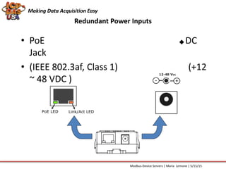 Introduction to Modbus to Ethernet Device Servers and Modbus TCP to RTU Gateways | PPTX