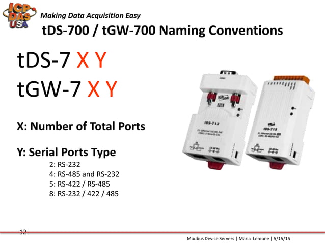 Introduction To Modbus To Ethernet Device Servers And Modbus Tcp To Rtu Gateways Pptx