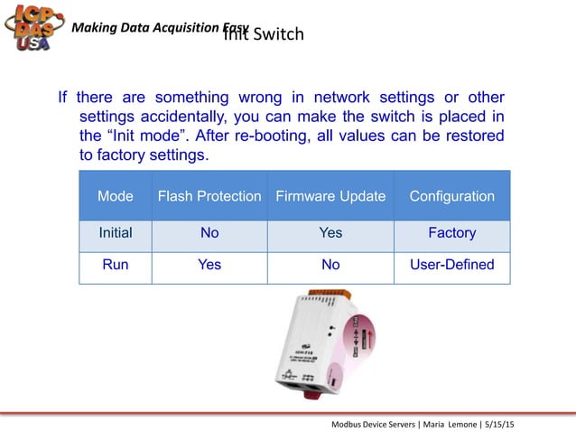 Introduction To Modbus To Ethernet Device Servers And Modbus Tcp To Rtu Gateways Pptx