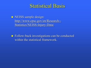 NEISS - National Electronic Injury Surveillance System | PPTX