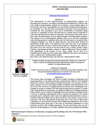 ICPLT proceeding of November 2016,Singapore | PDF