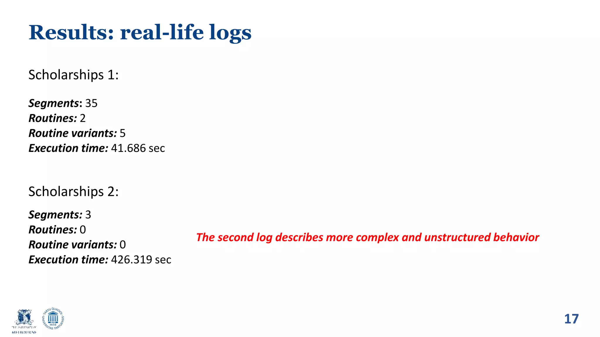 Identifying Candidate Routines for Robotic Process Automation From Unsegmented UI Logs | PPT