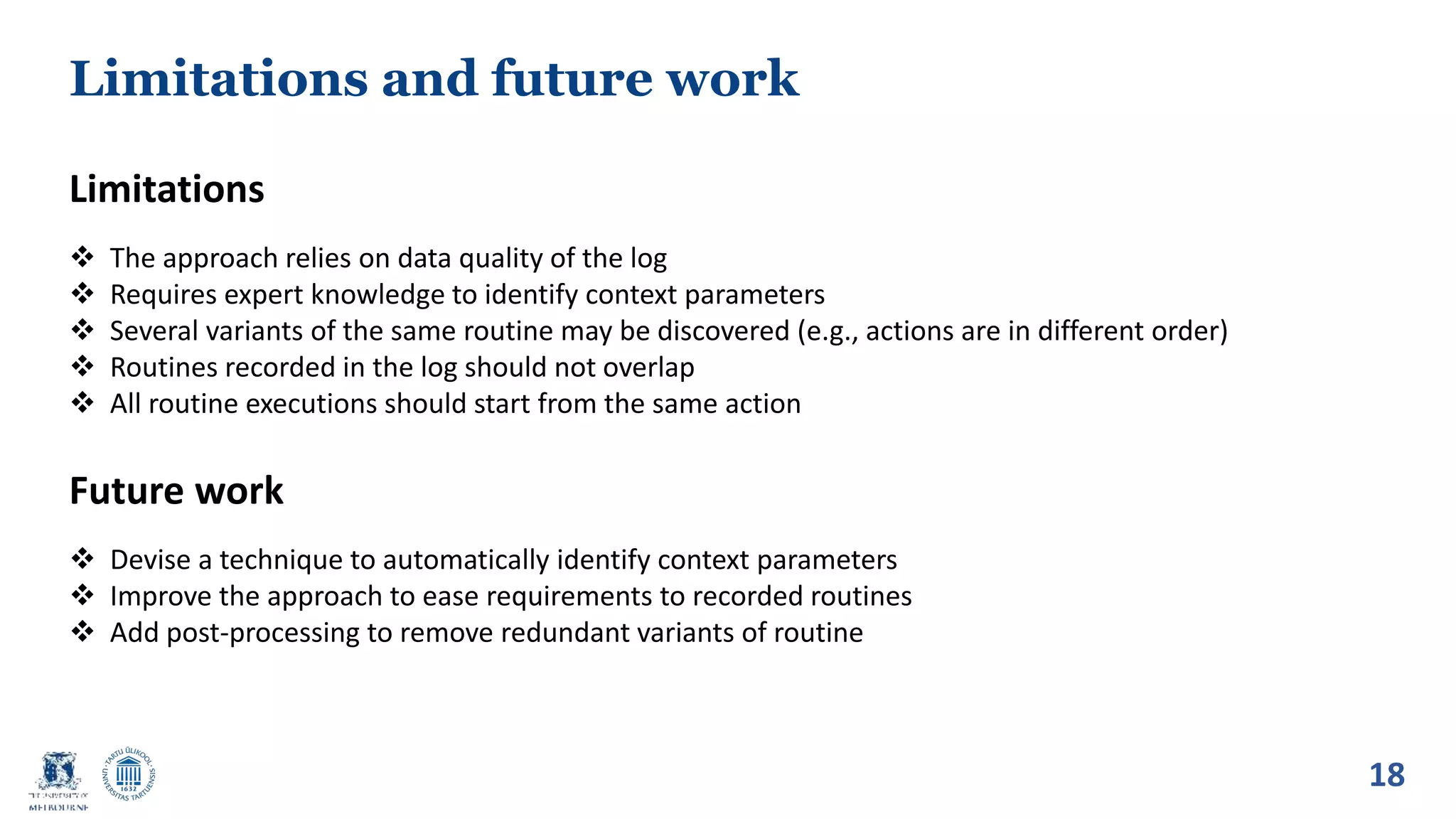 Identifying Candidate Routines For Robotic Process Automation From Unsegmented Ui Logs Ppt 1445