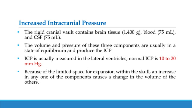 ICP management.pptx | Heart and Cardiovascular Diseases | Diseases and ...