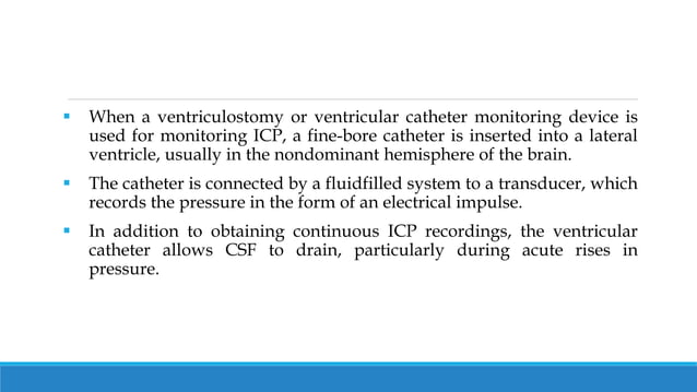 ICP management.pptx | Heart and Cardiovascular Diseases | Diseases and ...
