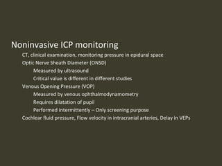Icp monitoring &brainherniation | PPTX