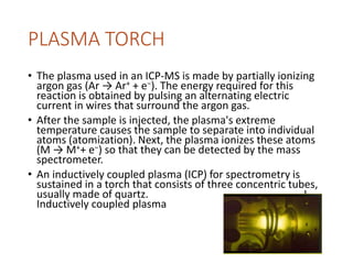 inductively coupled mass spectrometer | PPTX